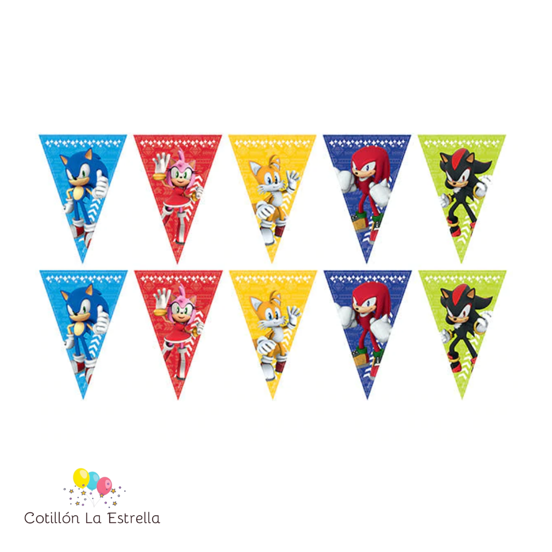 Banderín Sonic – Cotillon La Estrella